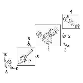 2010 Ford Escape Steering Columns, Shafts & Parts | CARiD