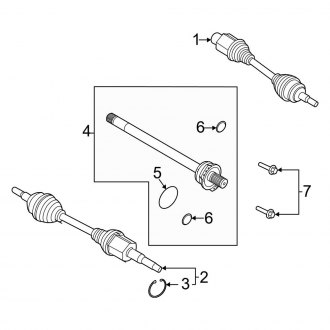 2022 Ford Maverick OEM Driveline & Axle Parts - Hubs | CARiD