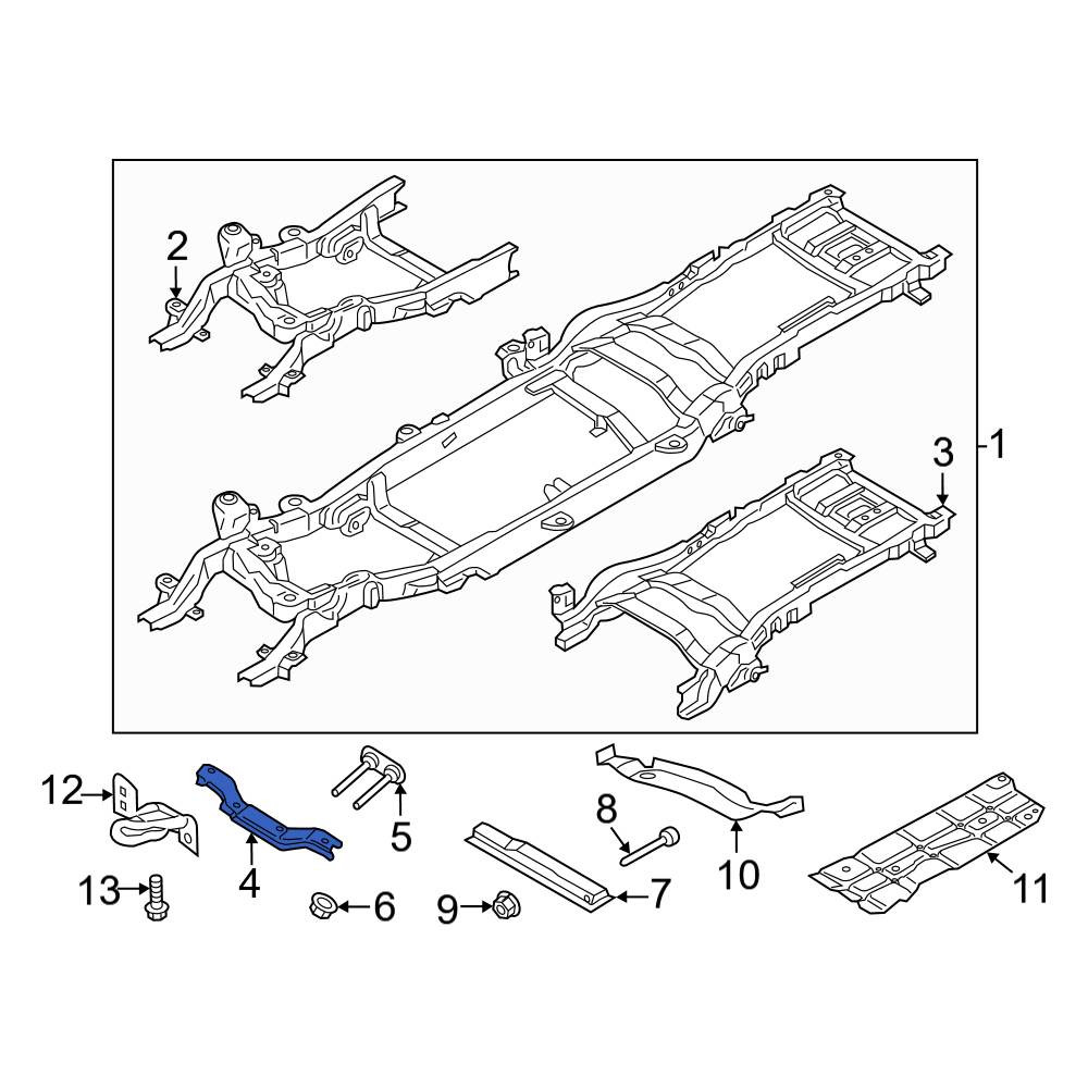 Ford OE HC3Z5030B - Front Frame Crossmember