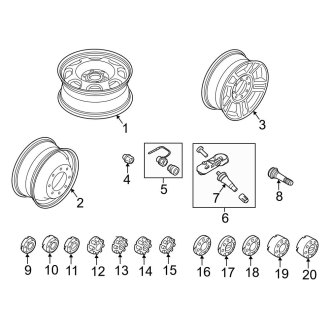 2022 Ford F-350 OEM Wheels - Original Steel & Alloy Wheels | CARiD