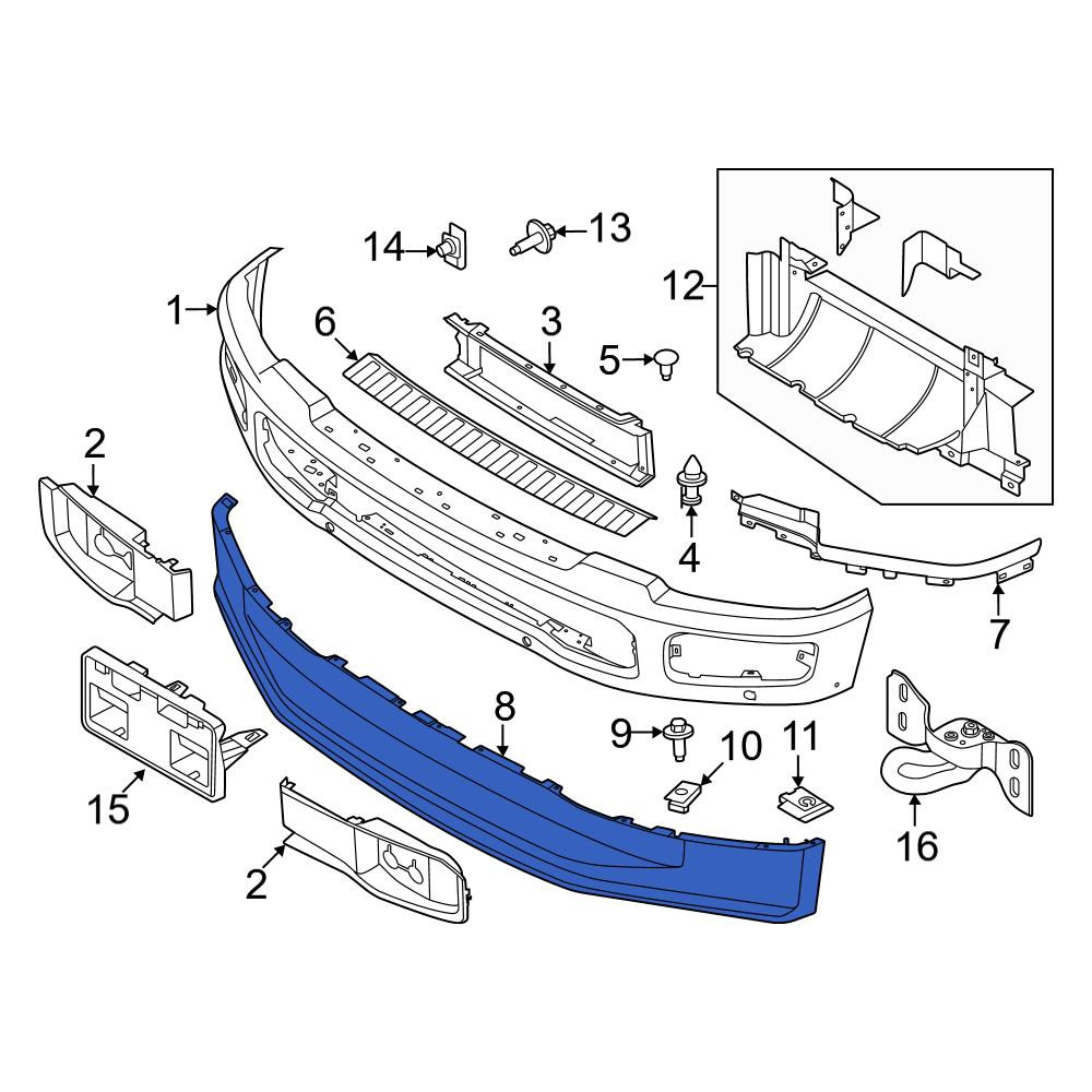 Ford OE PC3Z17626CA - Front Valance Panel
