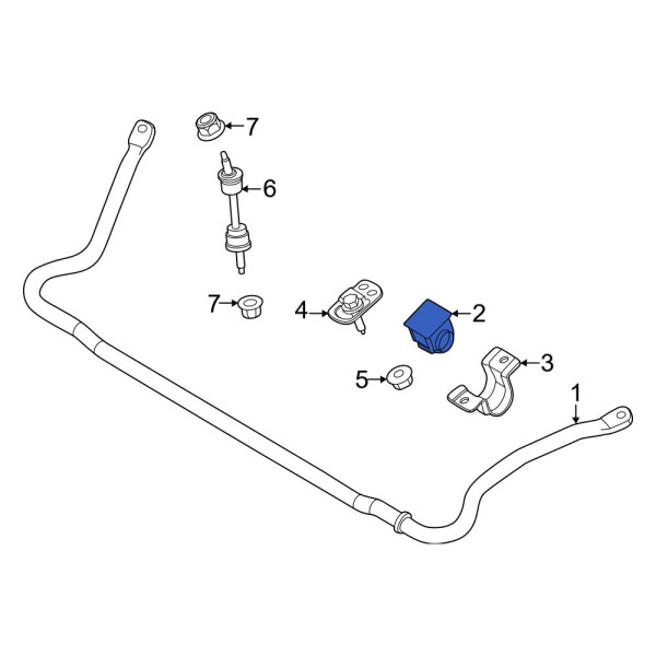Ford OE HC3Z5484E - Front Suspension Stabilizer Bar Bushing