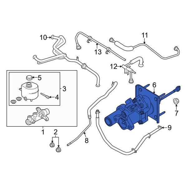 Ford OE PC3Z2005A - Power Brake Booster