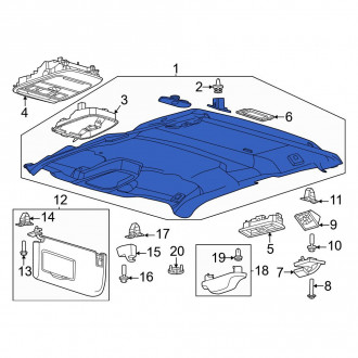 Ford F-250 Replacement Headliners — CARiD.com