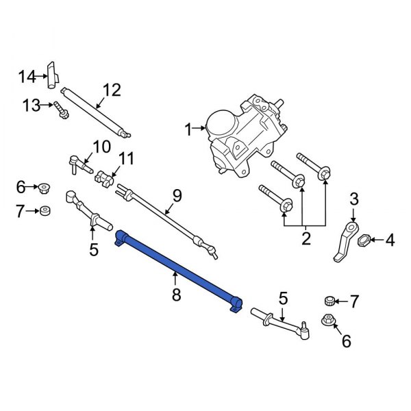 Ford OE PC3Z3280B - Steering Tie Rod End Adjusting Sleeve