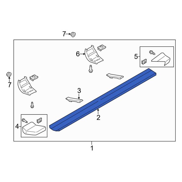 Ford OE FL3Z16490D - Running Board