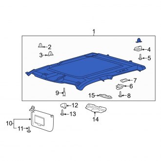 Ford F-250 Replacement Headliners — CARiD.com