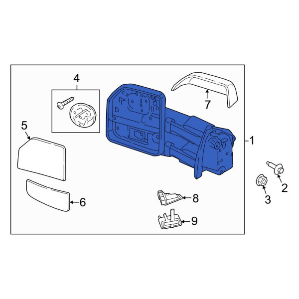 Ford OE MC3Z17682UA - Front Right Door Mirror