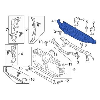 Ford F-350 Radiator Support Covers — CARiD.com