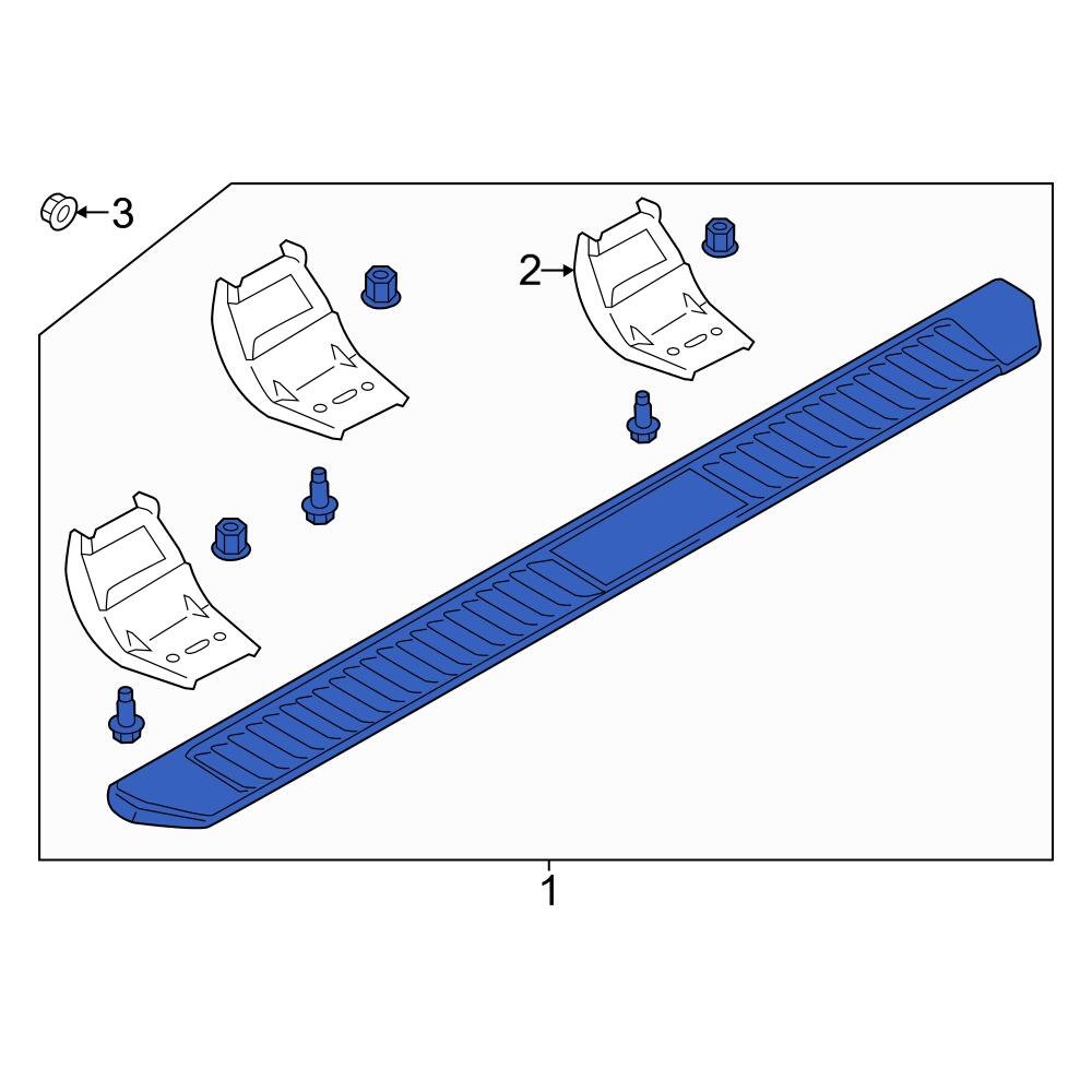 Ford OE HC3Z16450CC - Right Running Board