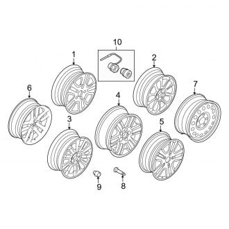 2008 Ford Edge Replacement Factory Wheels & Rims - CARiD.com