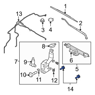 Ford Edge Washer Nozzles & Parts | CARiD