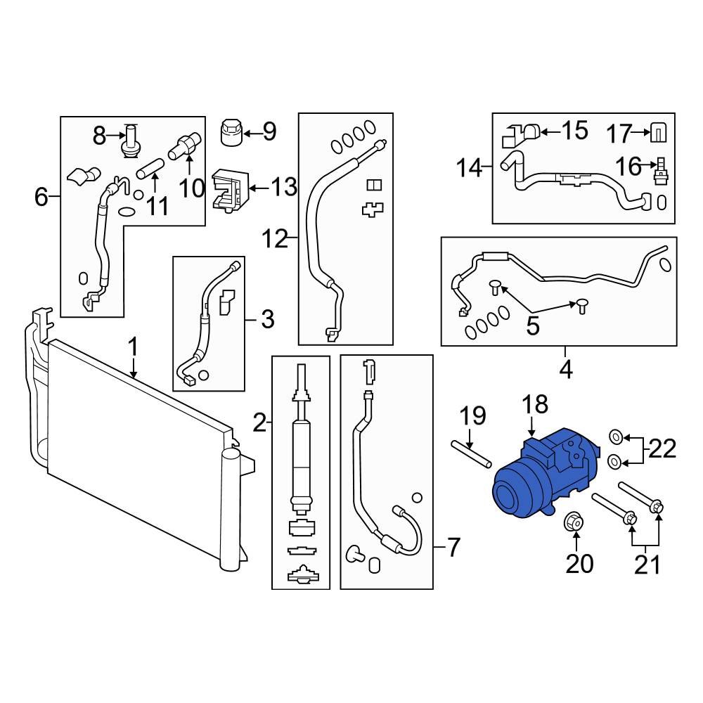 Ford OE BT4Z19703A - A/C Compressor