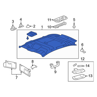 Ford Edge Replacement Headliners — CARiD.com