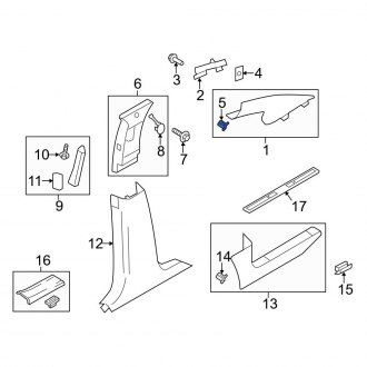 Ford Edge Chassis Frames Hardware | Clips, Plugs — CARiD.com