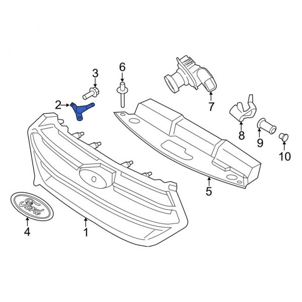 Ford OE FT4Z5803178A - Right Grille Bracket