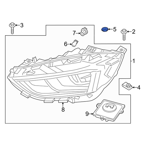 Ford OE W717206S300 - Spare Tire Bolt