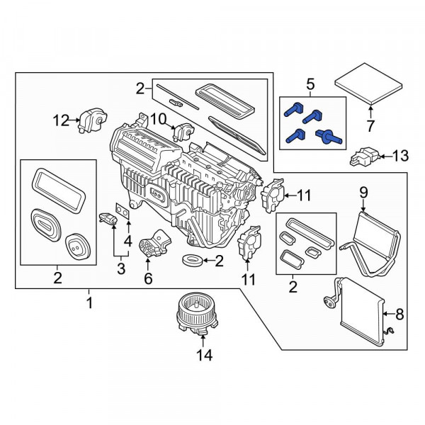 Ford OE E1GZ19C734A - A/C Evaporator Temperature Sensor