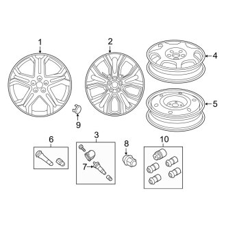 2020 Ford Edge Replacement Factory Wheels & Rims - CARiD.com