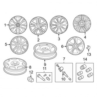 2020 Ford Edge Replacement Factory Wheels & Rims | CARiD