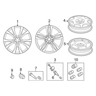 2019 Ford Edge Replacement Factory Wheels & Rims - CARiD.com