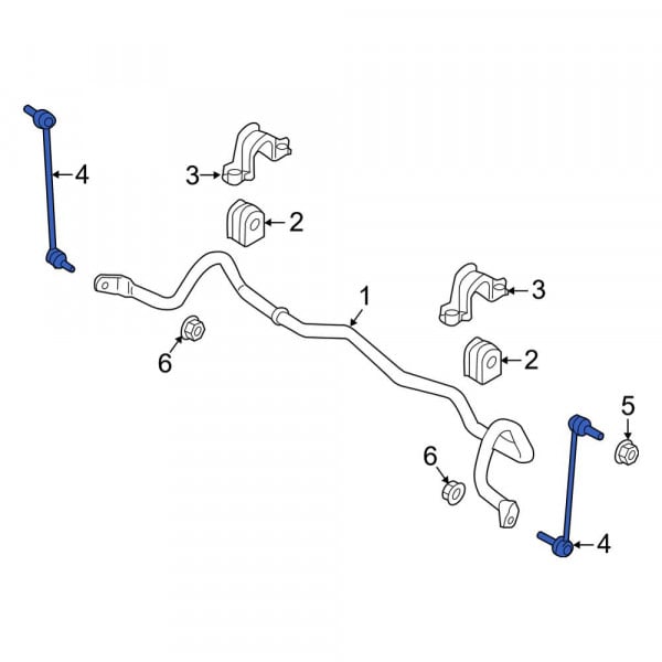 Ford OE DG9Z5K484A - Front Suspension Stabilizer Bar Link