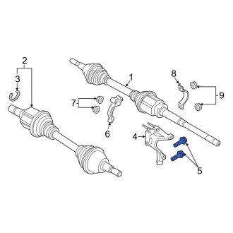 Ford Edge OEM Driveline & Axle Parts - Hubs, CV-Joints | CARiD
