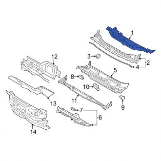 Ford Edge Cowl Panels & Parts - Vent Grills | CARiD