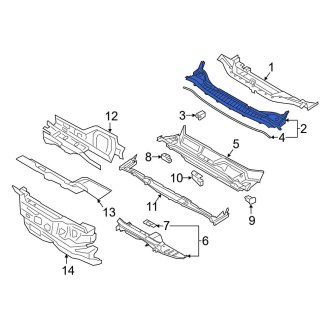 Ford Edge Cowl Panels & Parts - Vent Grills | CARiD