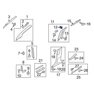 Ford Edge OEM Roofs & Parts - Panels, Drip Rails | CARiD