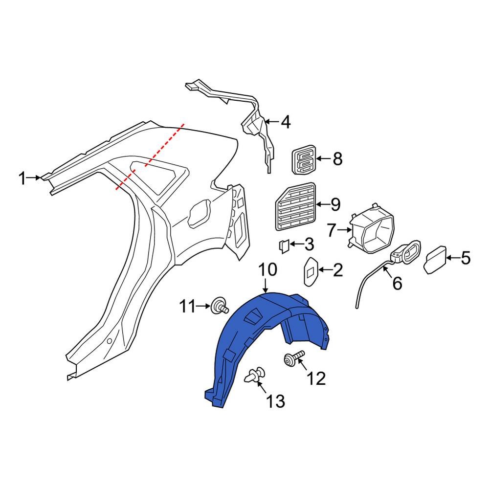 ford-oe-kt4z58278b51d-rear-left-quarter-panel-splash-shield