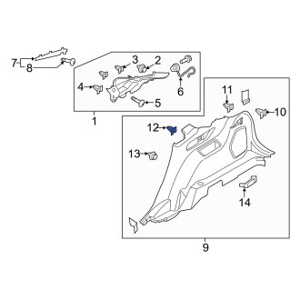 Ford Bronco Rocker Panel Hardware - Clips, Brackets | CARiD