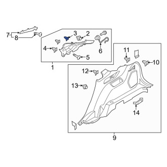 Ford F-150 Lightning Rocker Panel Hardware - Clips, Brackets | CARiD