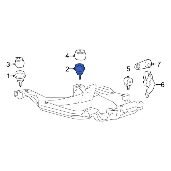 Ford OE 3F2Z6068AA - Rear Engine Mount Isolator