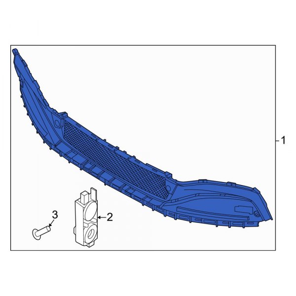 Ford OE LJ9Z8475B - Front Radiator Shutter Assembly