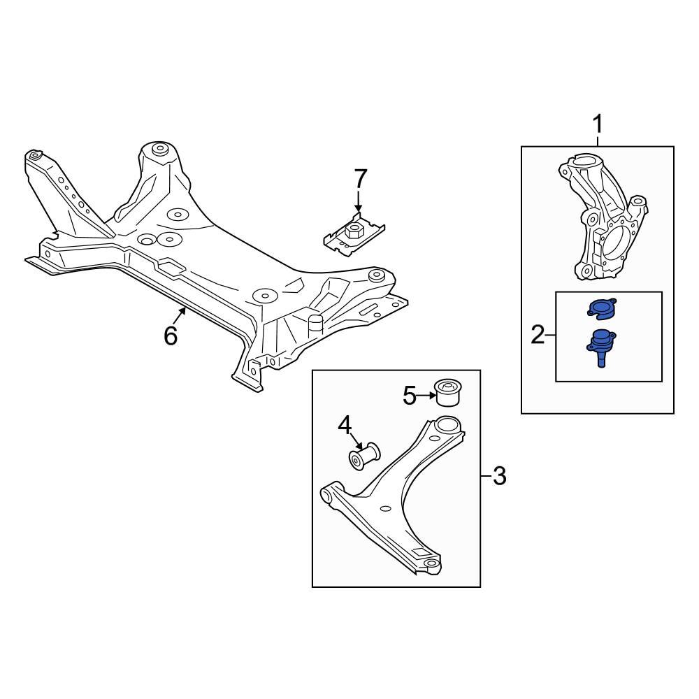 Ford OE KK3Z3050B - Front Suspension Ball Joint