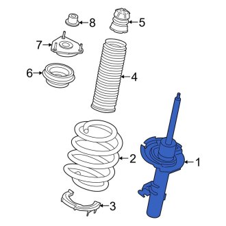 Ford E-Transit Shocks & Struts | Front, Rear | Coil, Air — CARiD.com