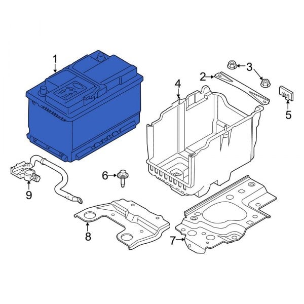 Ford OE BXT96R590 - Vehicle Battery