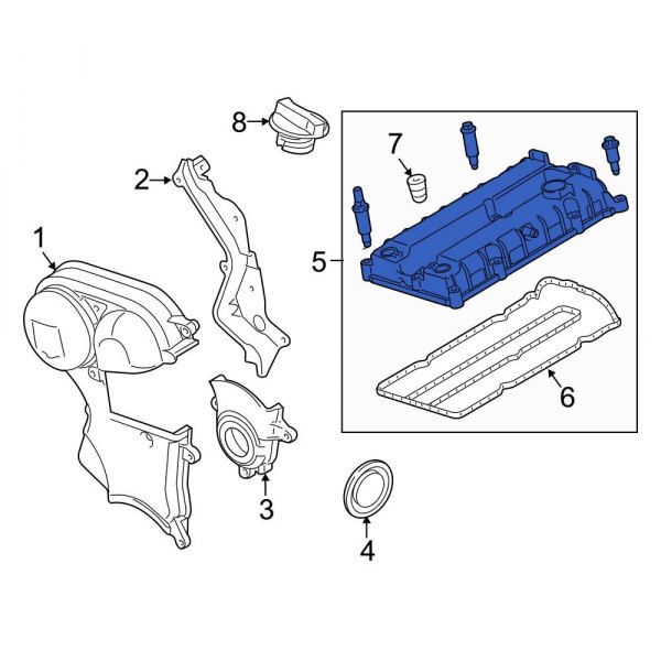 Ford OE 4M5Z6582E - Engine Valve Cover