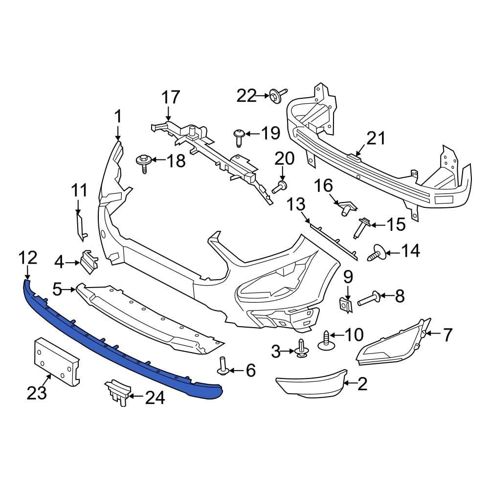 Ford OE GN1Z17626BD - Front Valance Panel