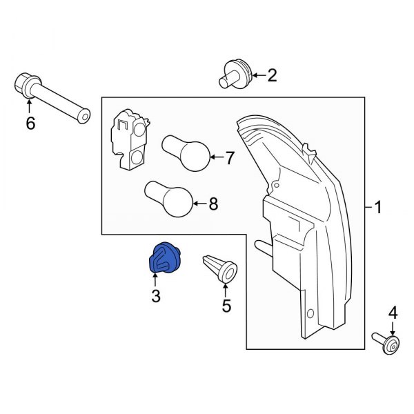 Ford OE W716456S300 - Tail Light Clip