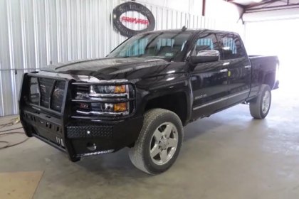 Frontier Truck Gear® - Full Width Front HD Bumper with Brush Guard