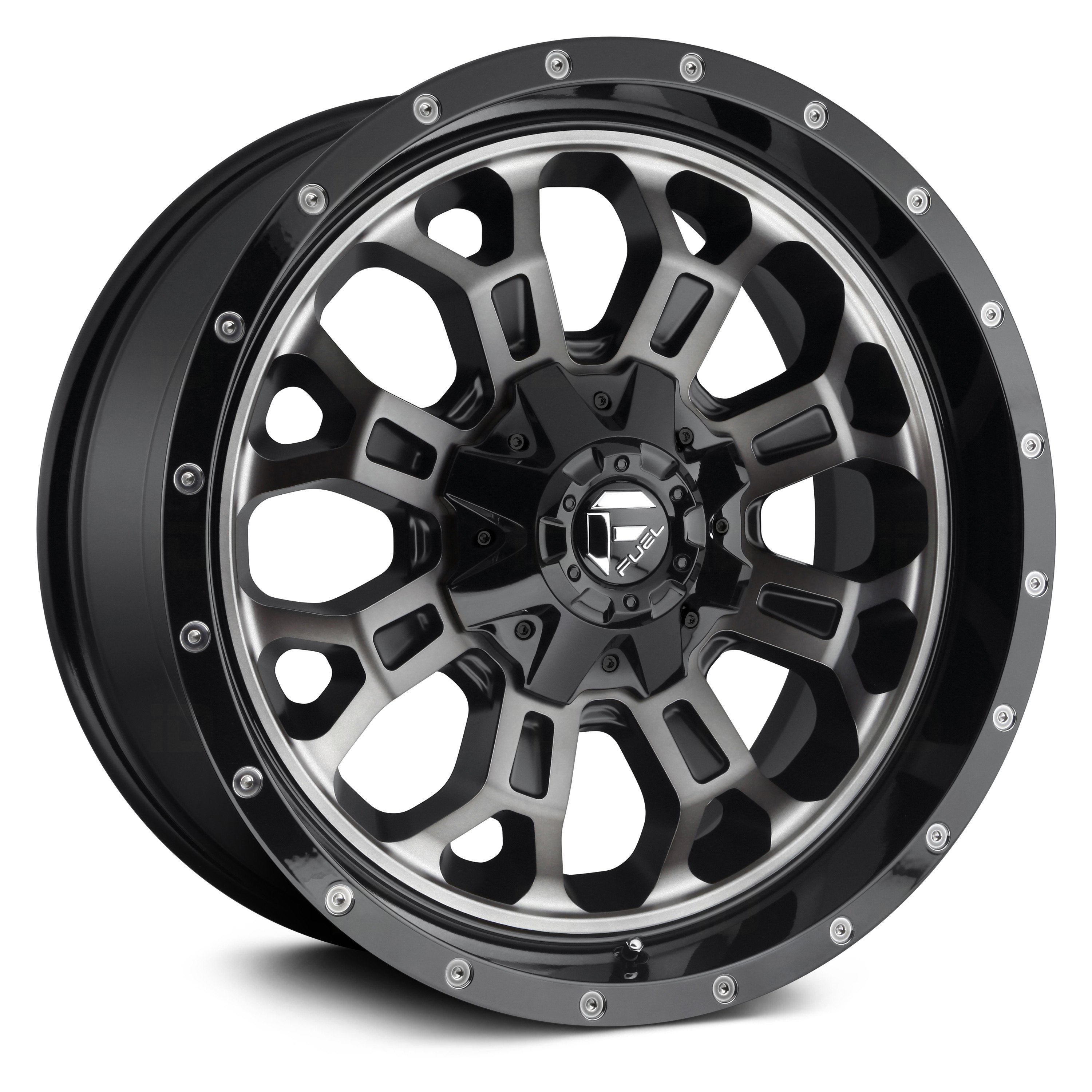 FUEL® D561 CRUSH Wheels - Matte Black with Machined Face and Double ...