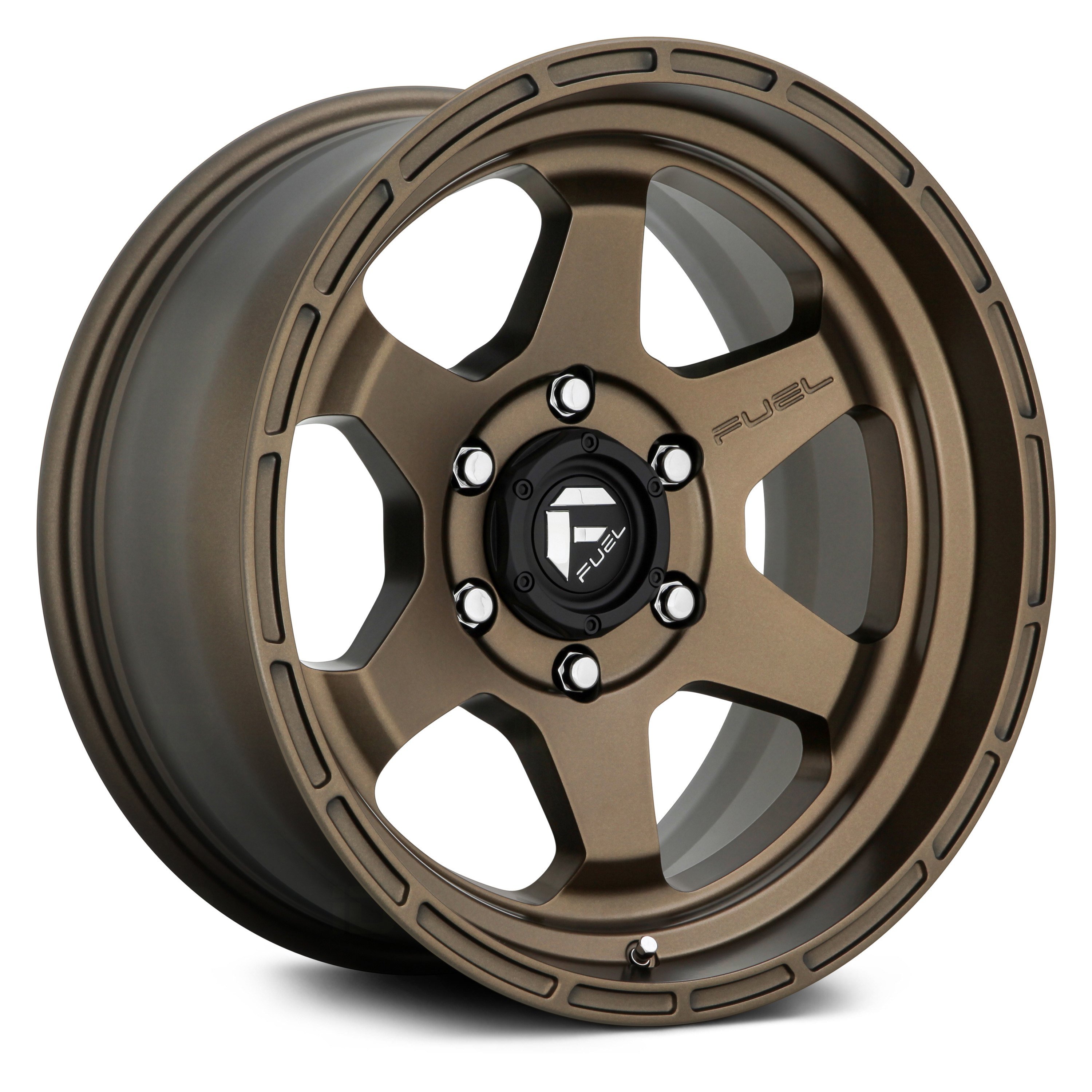 FUEL® D666 SHOK Wheels - Matte Bronze Rims