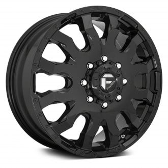20 Inch Dually Wheels - HD Truck, Custom, Black, Chrome | CARiD