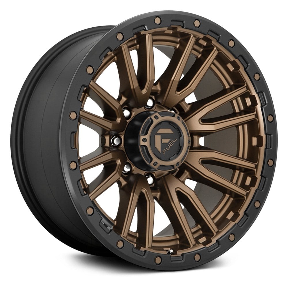 FUEL® D681 REBEL 8 Wheels - Bronze Center with Black Lip Rims