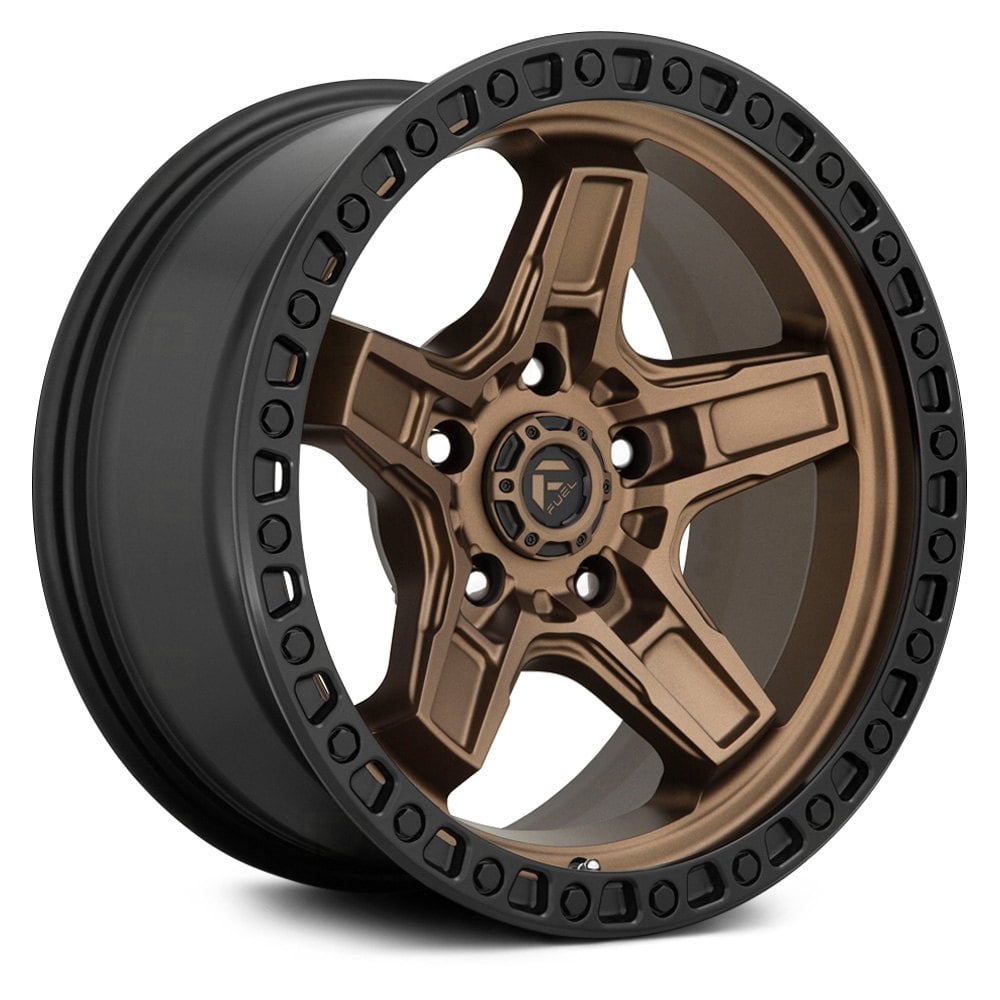FUEL® D699 KICKER Wheels - Bronze Center with Black Lip Rims