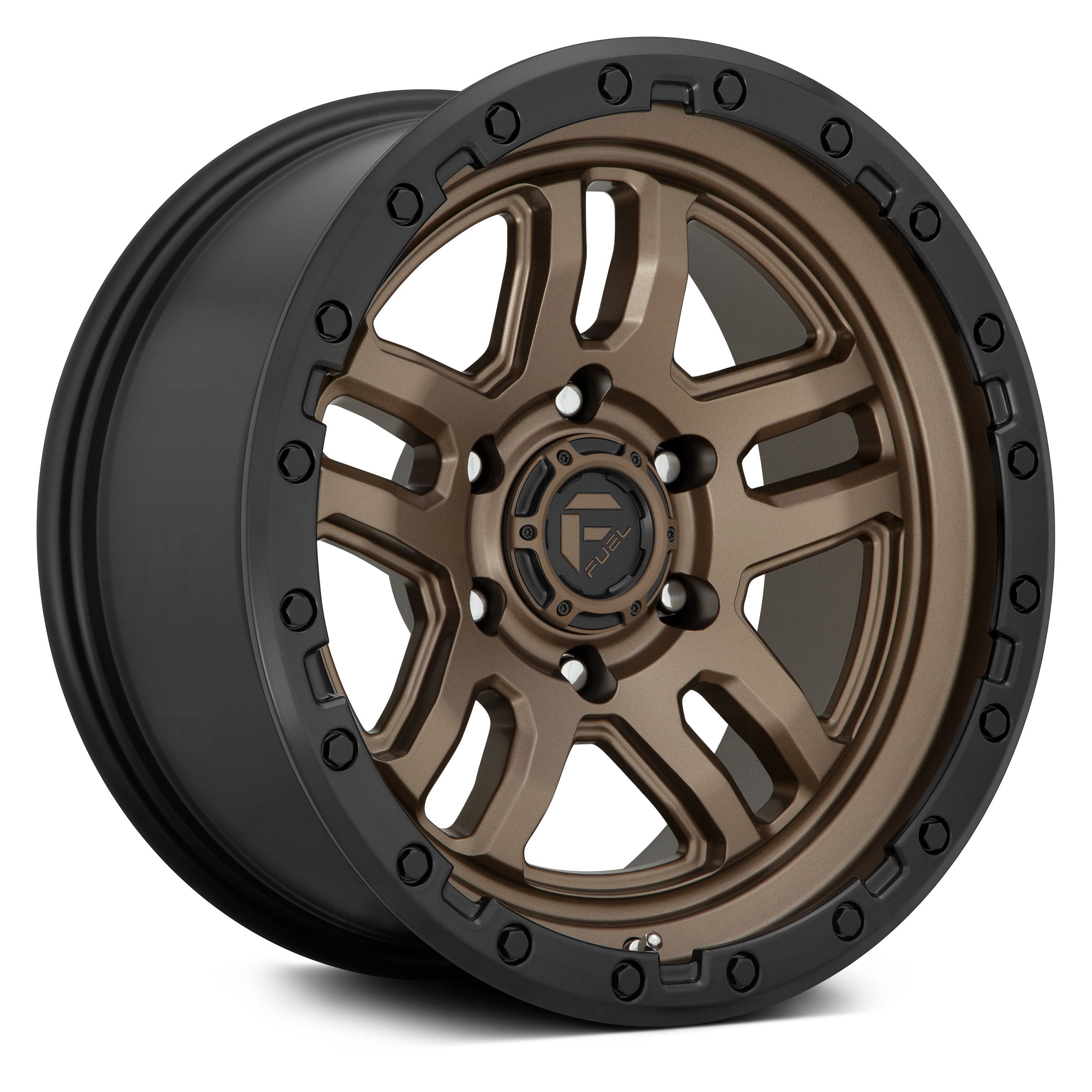FUEL® D702 AMMO Wheels - Bronze Center with Black Lip Rims