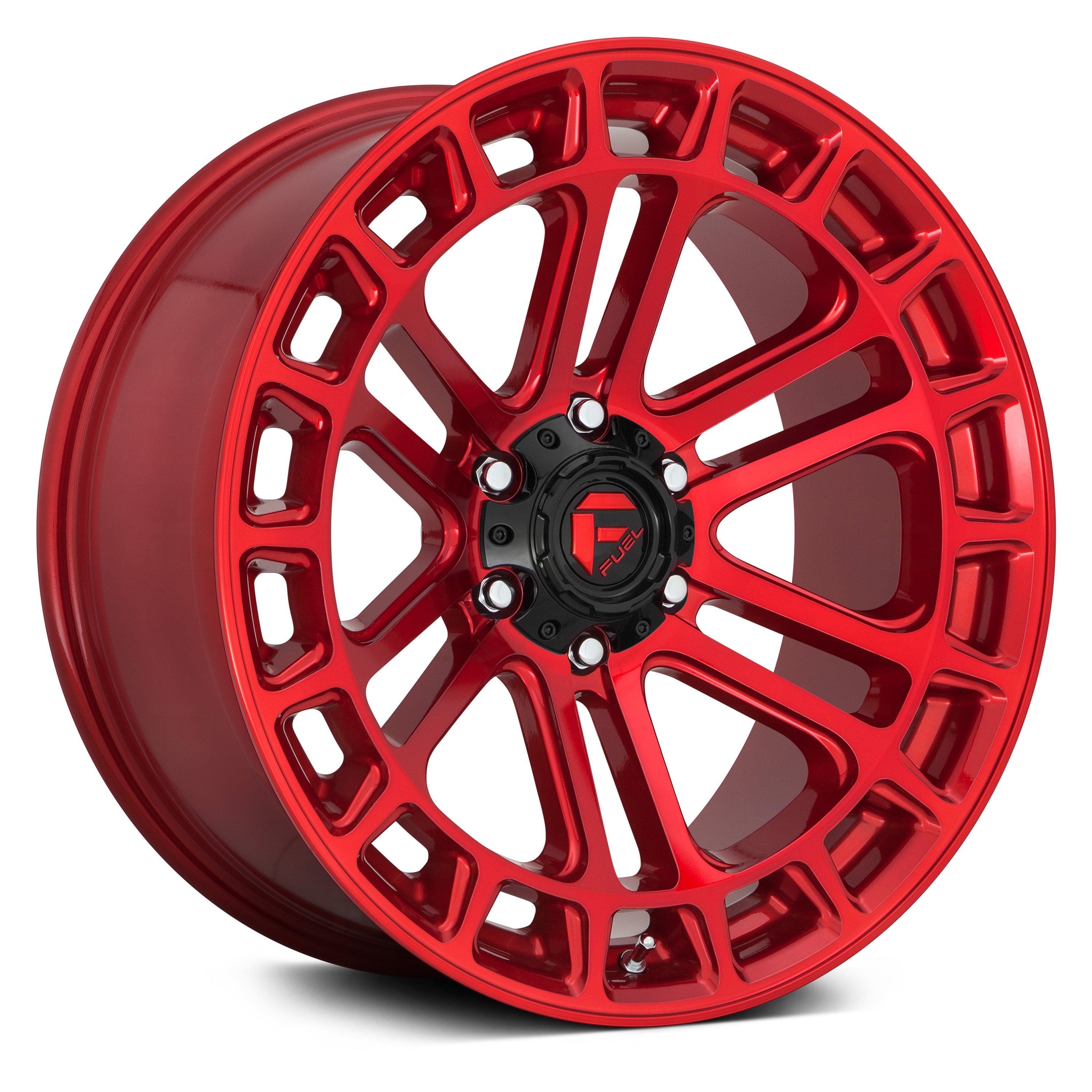 FUEL® D719 HEATER Wheels - Candy Red Rims