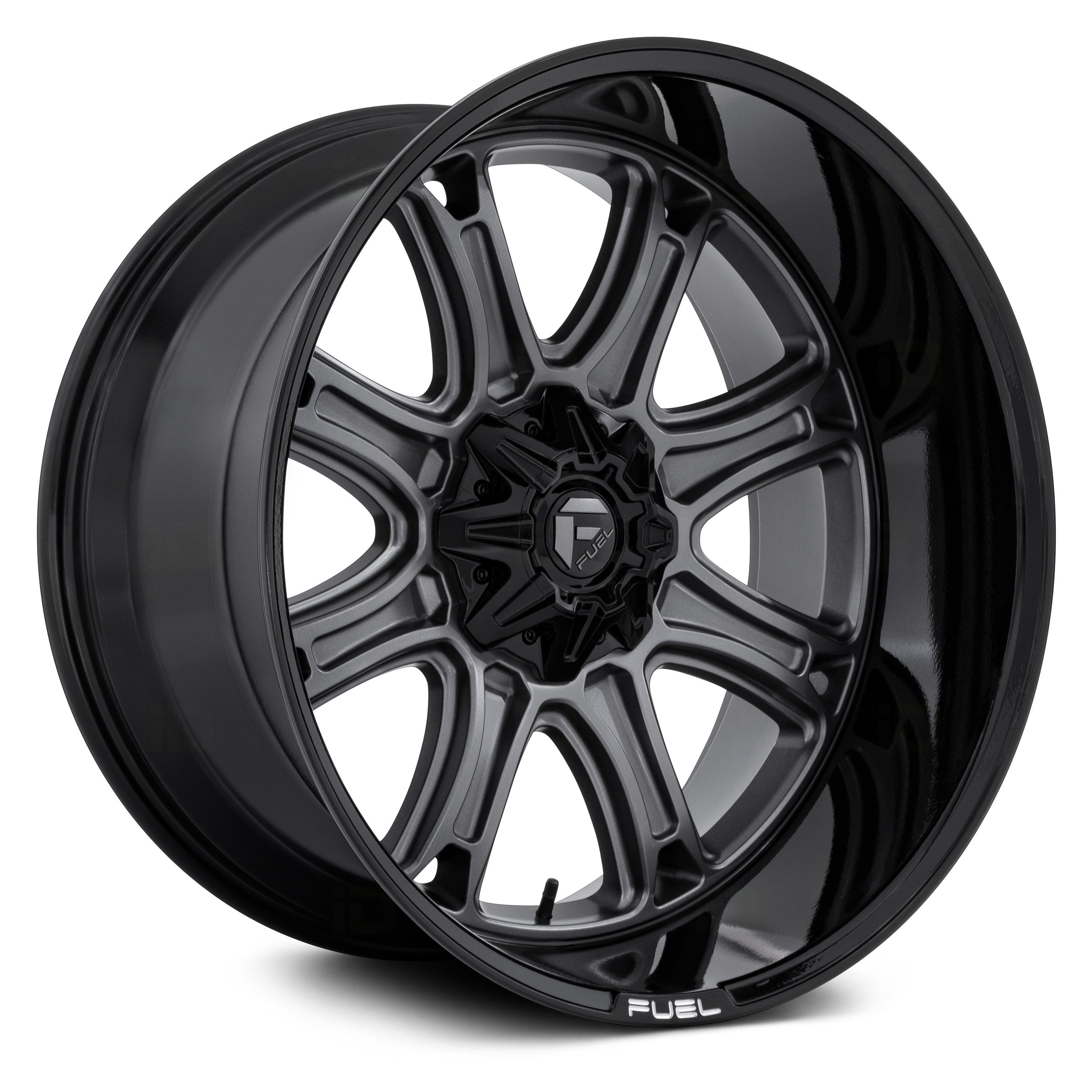 FUEL® FC853 DARKSTAR Wheels - Matte Gunmetal with Gloss Black Lip Rims